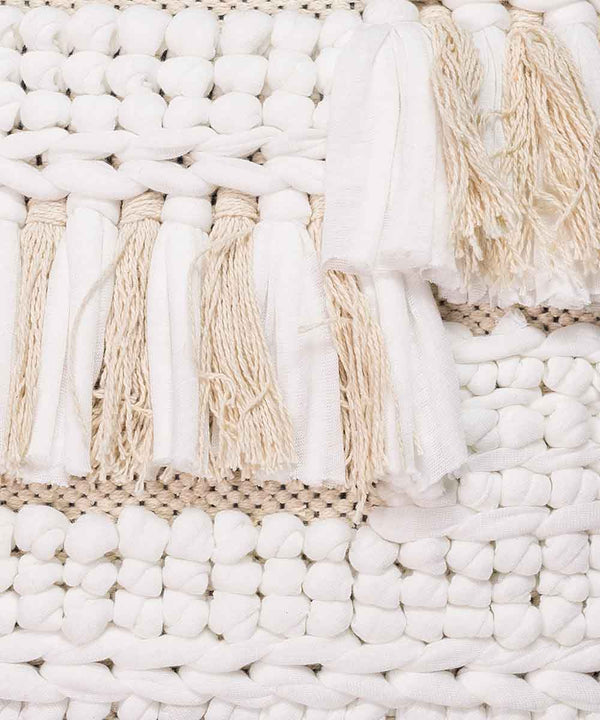 Nordéa Woven Elegance Pillow | 100% Cotton Throw Pillows Cover with Ta ...